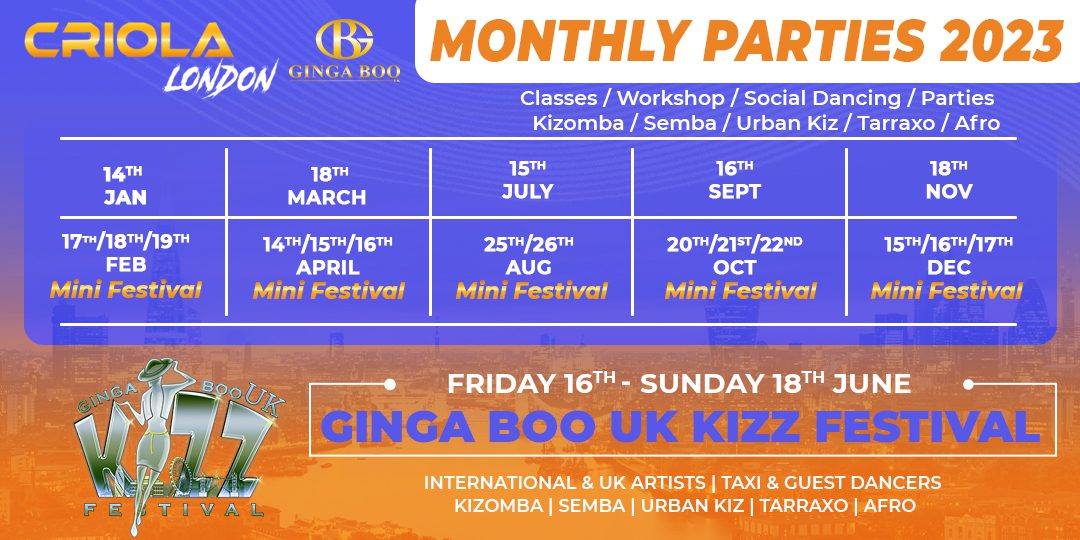 GingaBoo - Kizomba, Semba, Urban Kiz classes in London