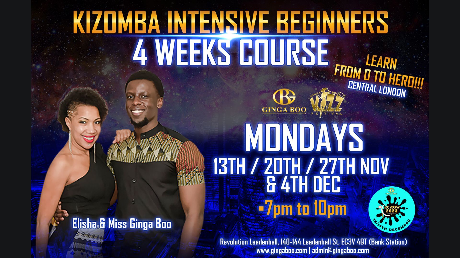 GingaBoo - Kizomba, Semba, Urban Kiz classes in London
