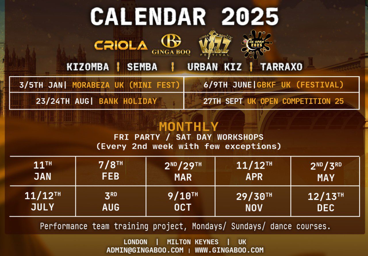 GingaBoo - Kizomba, Semba, Urban Kiz classes in London